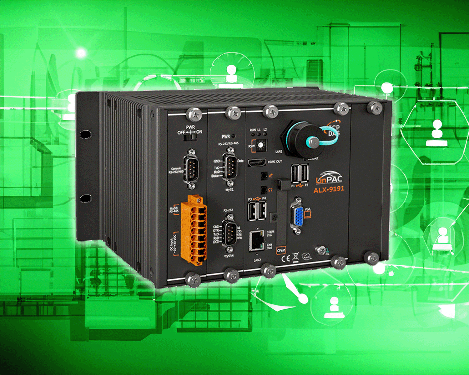 LRA-900 RS-232/RS-485 to LoRa Radio Modem : ICP Electronic Australia